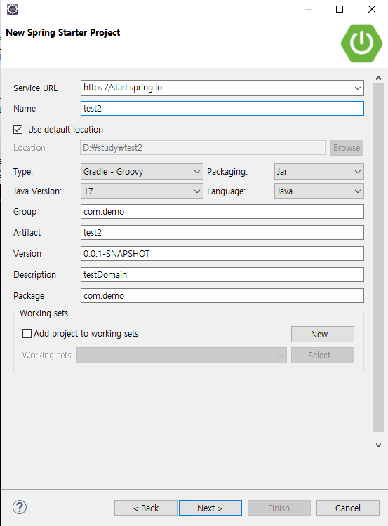 gradle로 springboot(스프링부트) build 후 실행하기