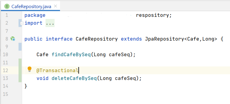 [Spring Boot] 스프링부트 delete 안 됨, javax.persistence.TransactionRequiredException: No EntityManager ...