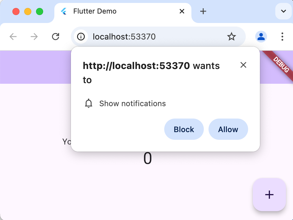 Flutter PWA + Firebase (Cloud Messaging)