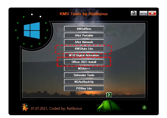KMS Tools 2021 정품인증 다운로드 윈도우 & 오피스