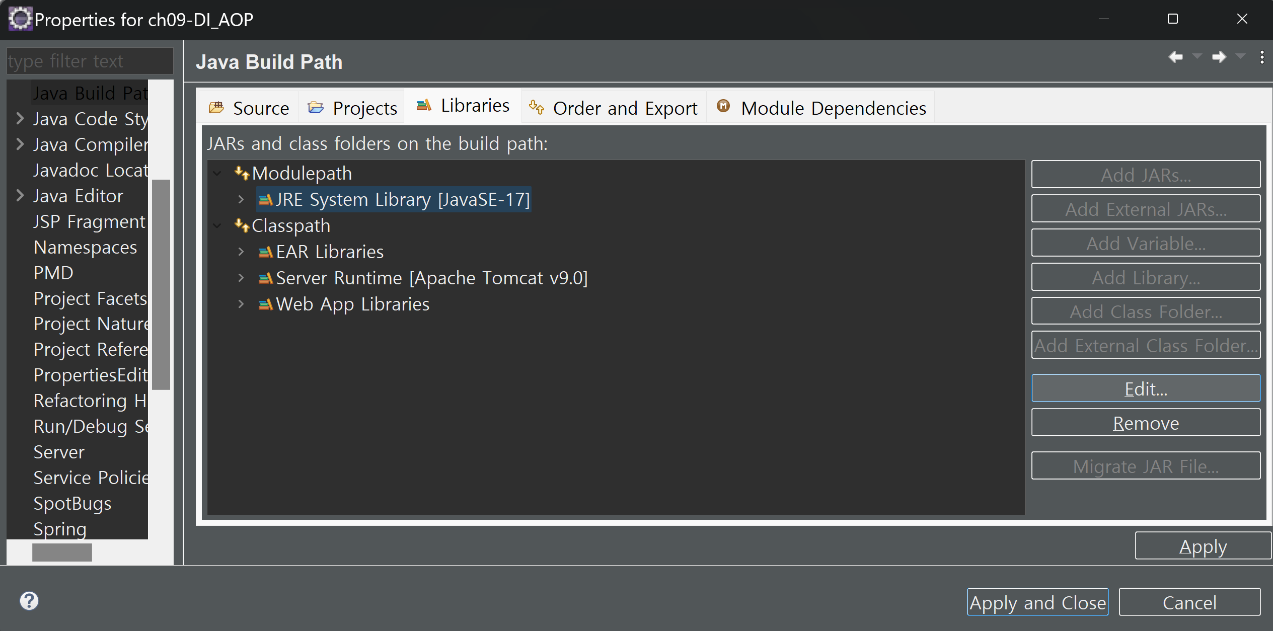 Unsupported class file major version 61 :: 프로젝트 jdk 버전 다운그레이드 하기 — 리샤토리