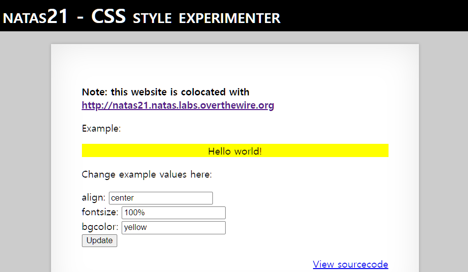 Natas Level 21 풀이