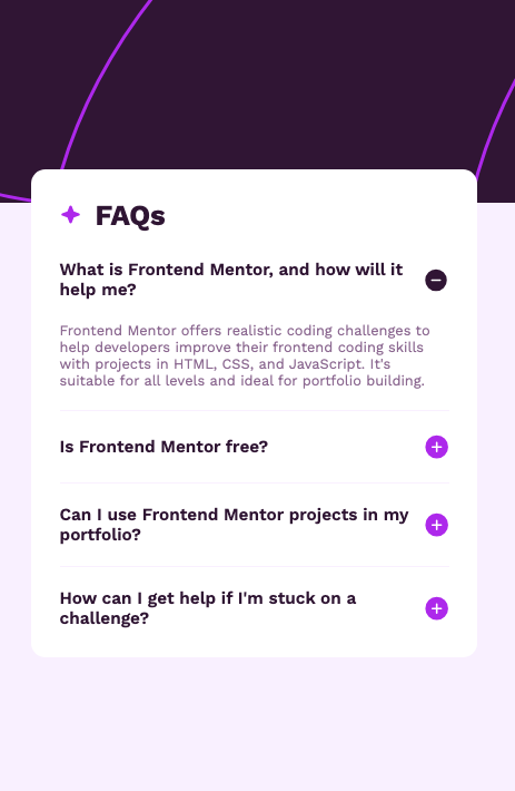 [frontend Mentor] Faq Accordion Main 아코디언 페이지