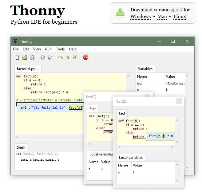 Thonny 인터페이스 설치와 소개