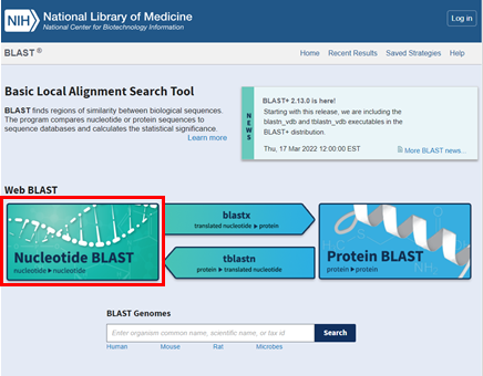 [실험 특강] NCBI BLAST를 이용한 종동정 : 네이버 블로그