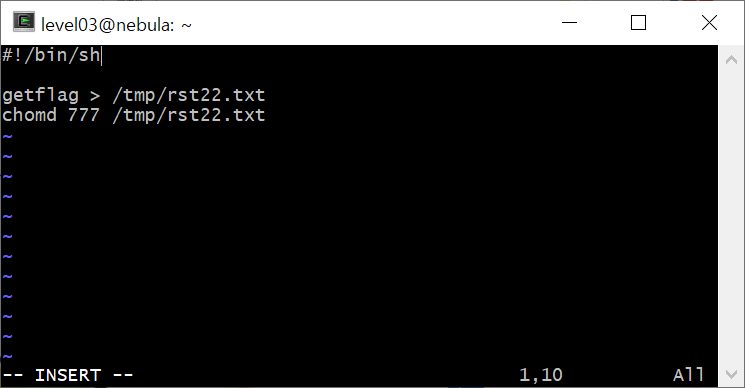 [Exploit-Exercises: Nebula] level03 풀이