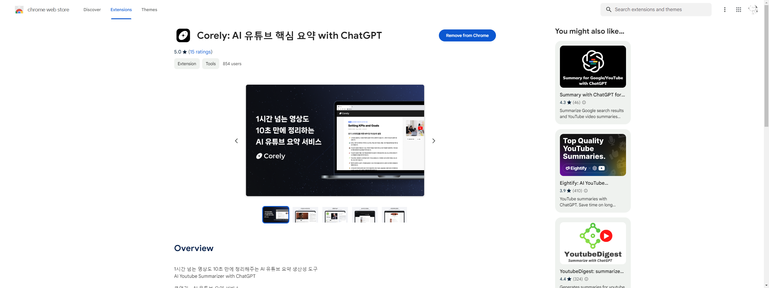 유튜브, 텍스트로 요약해서 보는 방법!