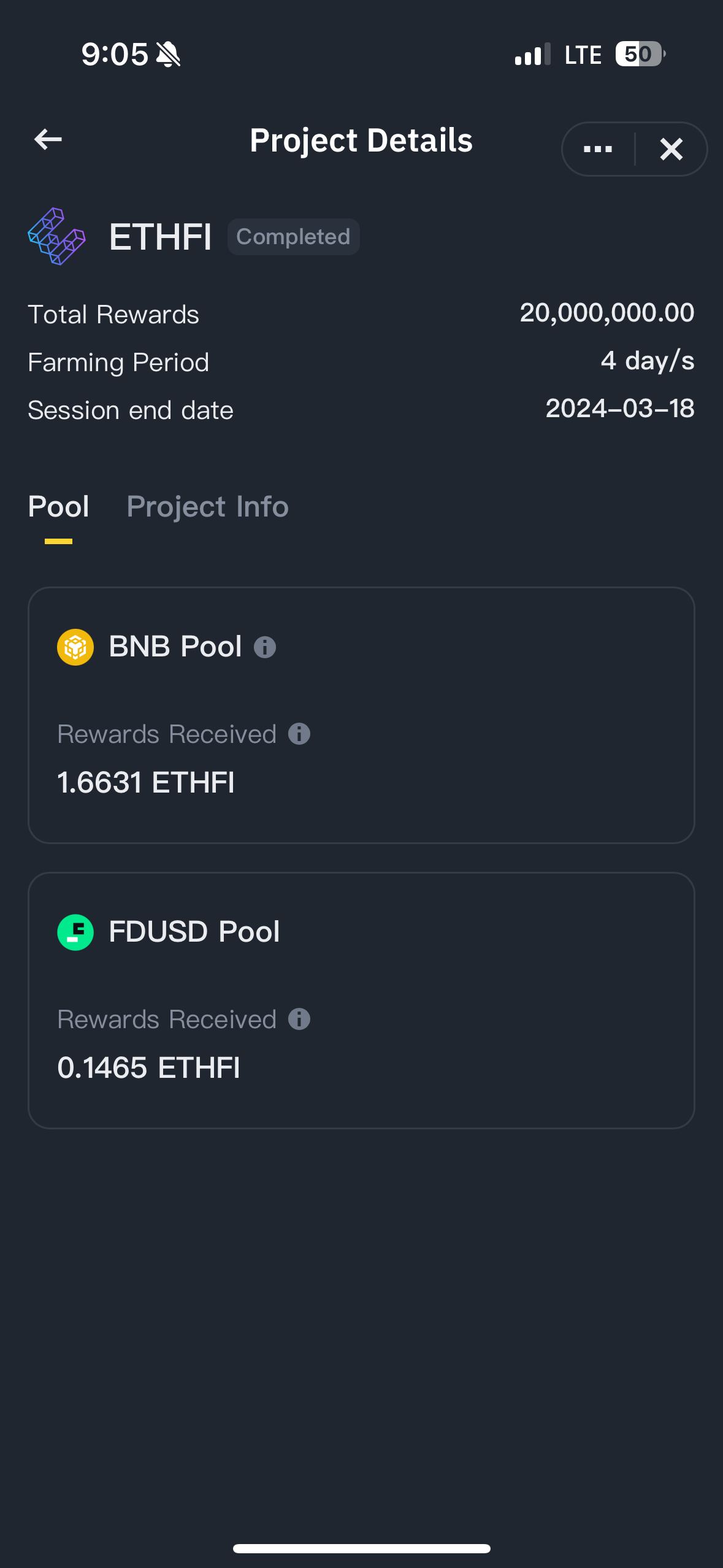 [ETHFI] Binance LaunchPool 보상 정리