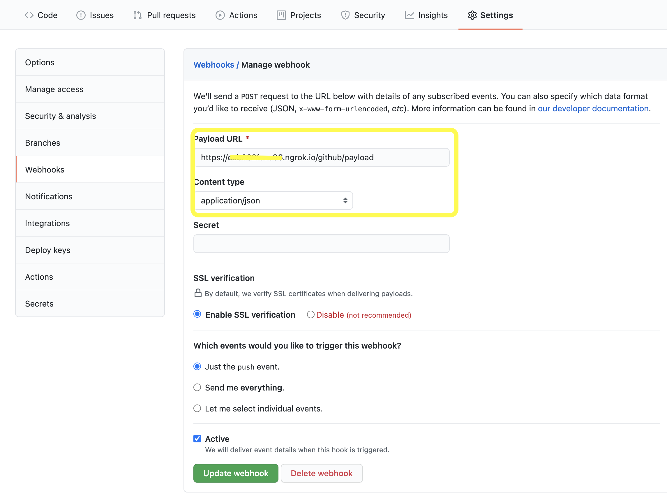 [GitHub WebHook] Webhook 설명 및 사용법