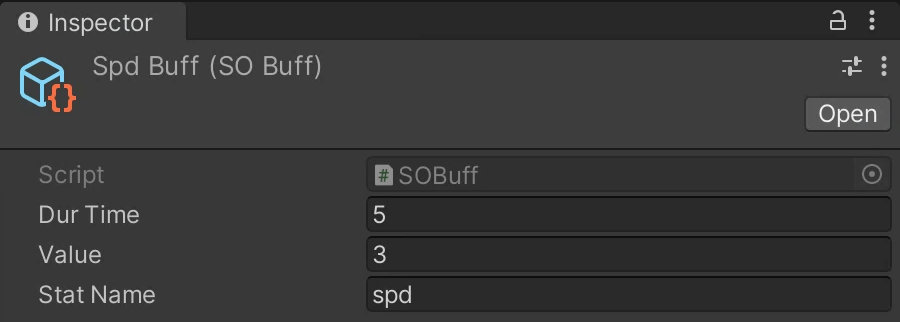 [유니티 활용] ScriptableObject 와 Reflection 을 이용한 간단한 버프 시스템 만들기