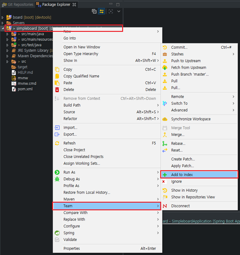 [Git] STS와 깃허브(GitHub) 연동 및 프로젝트 올리기