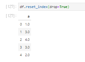 [Python] Pandas - DataFrame 인덱스 reset 하기
