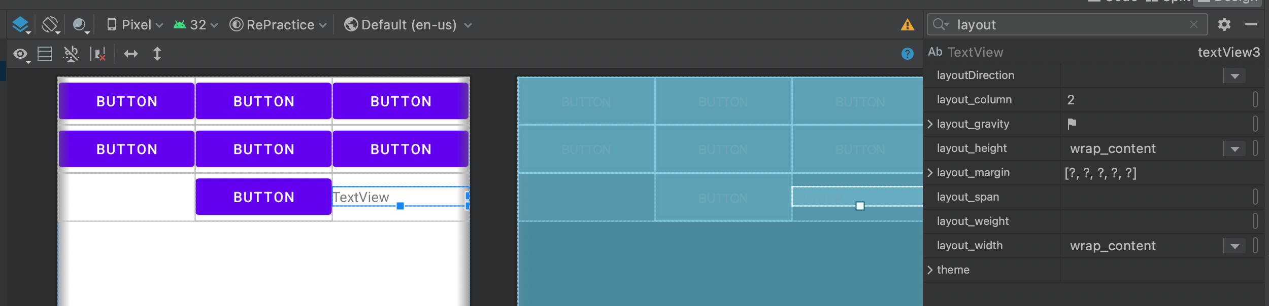 [Android] Table Layout — Hoplin의 개발일기