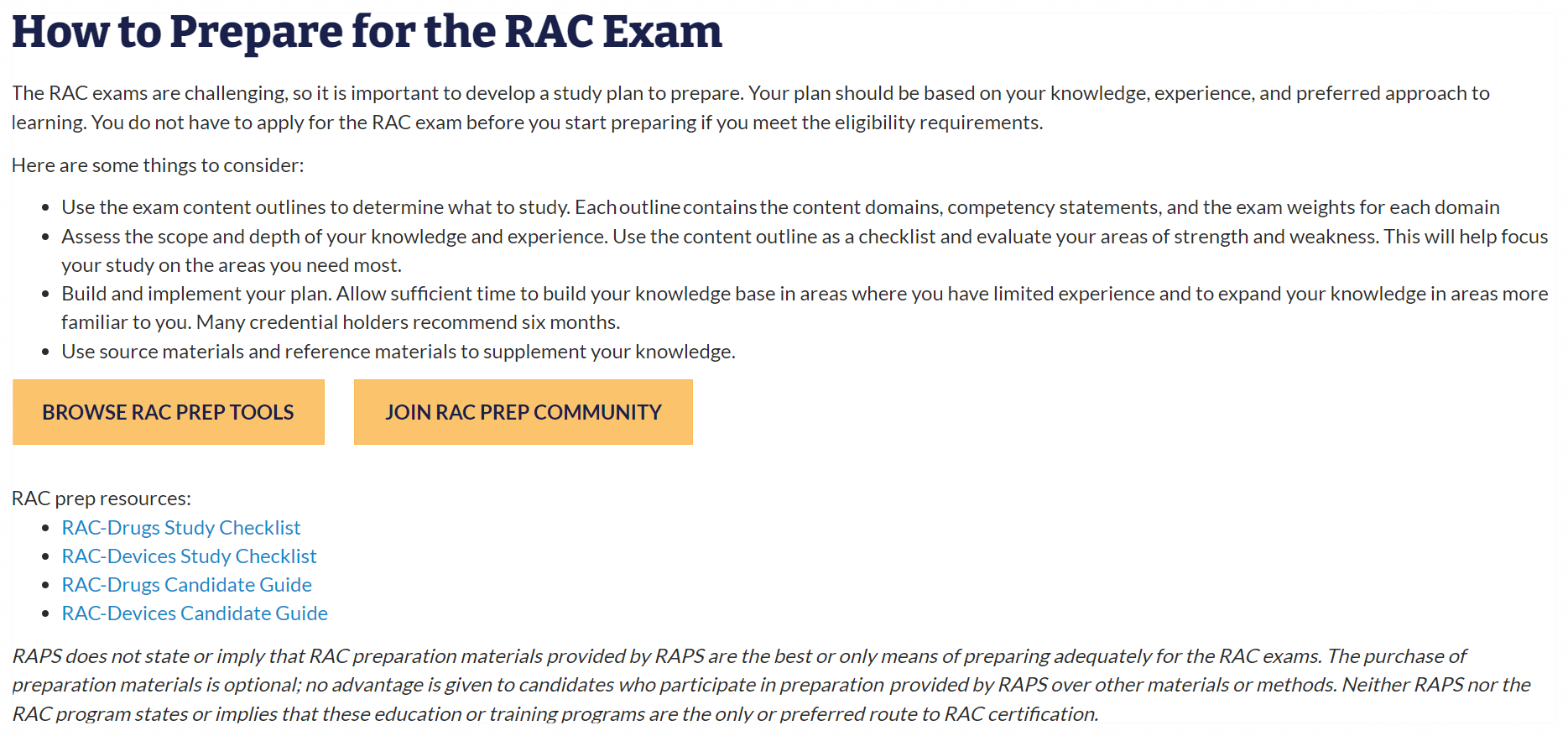 RAPS RAC 자격증 알아보기 (2) Drug 체크리스트 - Domain 1