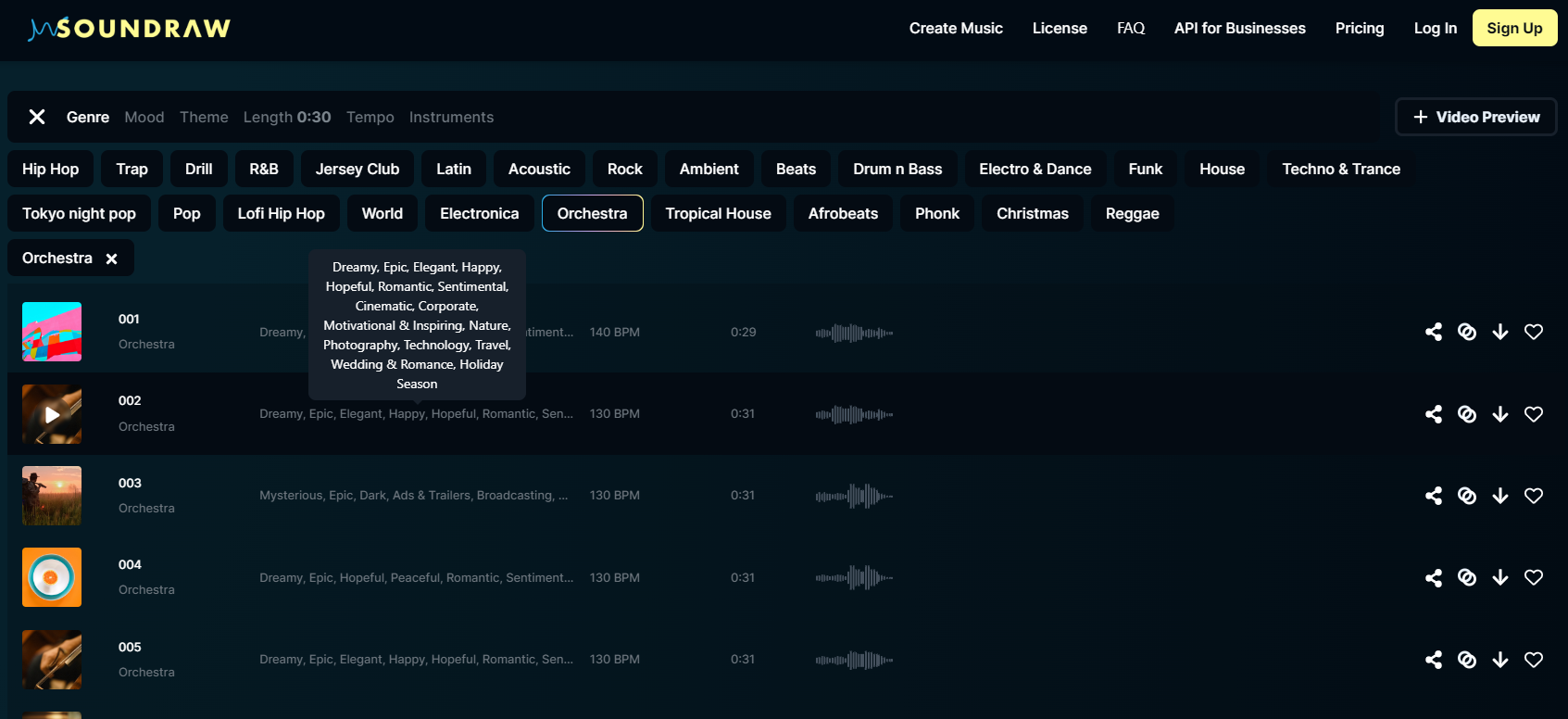 인공지능 작곡 사이트 SOUNDRAW AI작곡 프로그램 사용 후기