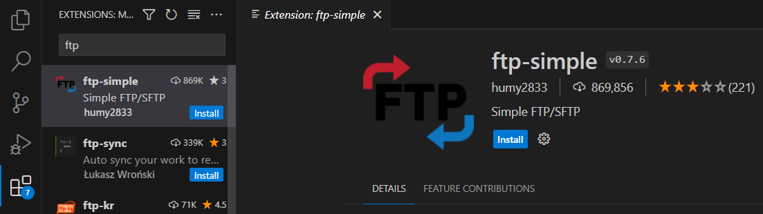 FTP, vscode에 설정하는 법(cafe24)