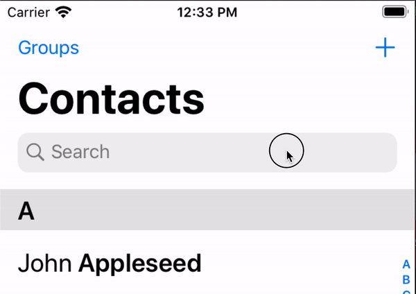 iOS ) NavigationBar에 SearchBar넣기 / UISearchController (1)
