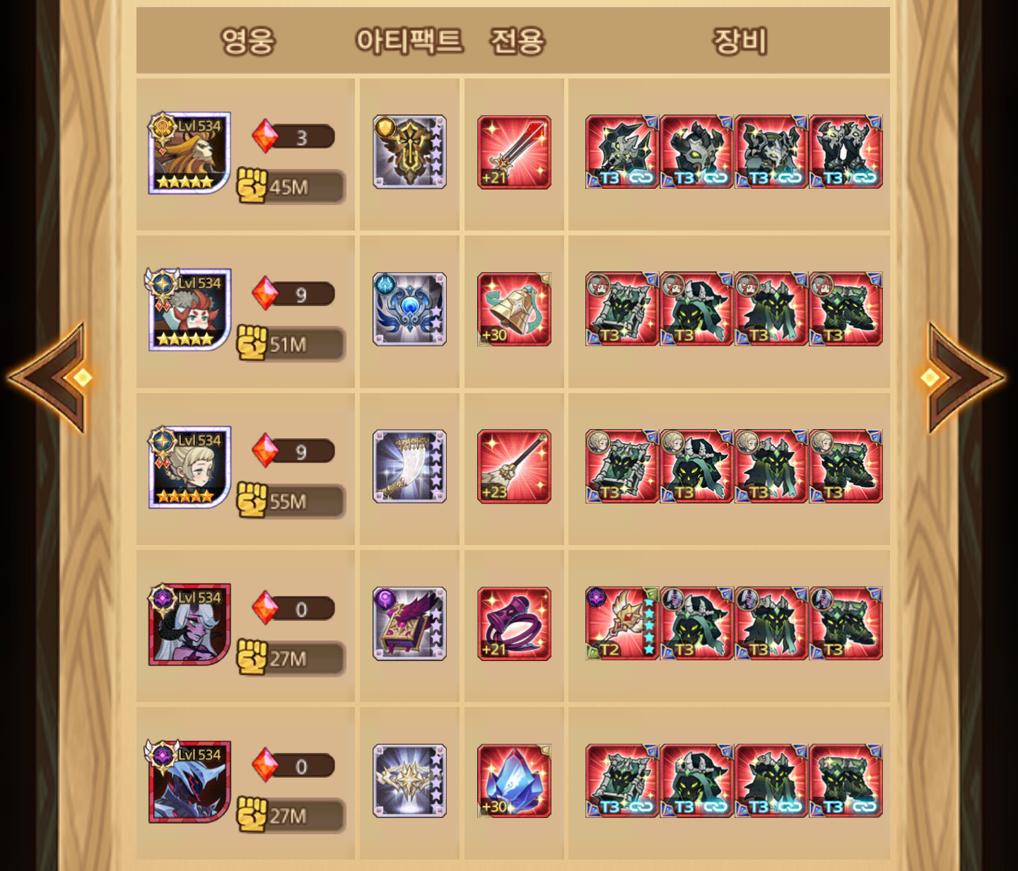 [AFK 아레나]43-28 스테이지 클리어 덱(각성 탈렌, 헤로스, 졸라스 없는 조합)