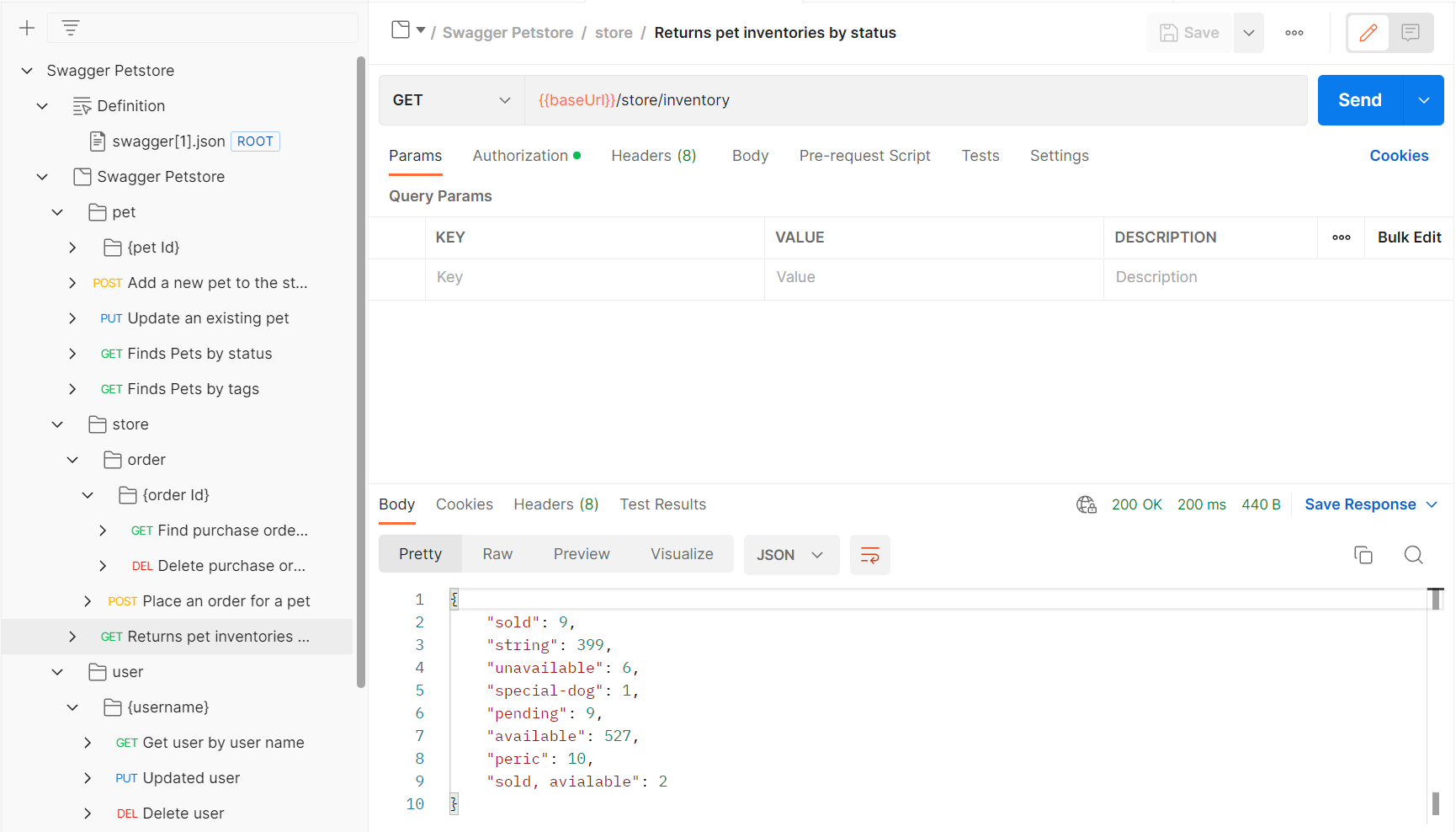 OpenAPI 문서 postman에서 사용하기
