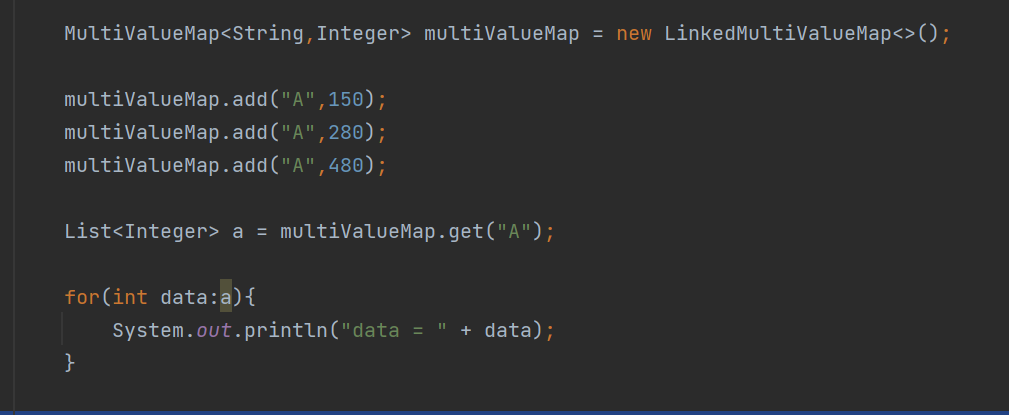 자바 Map 과 MultiValueMap의 대해서