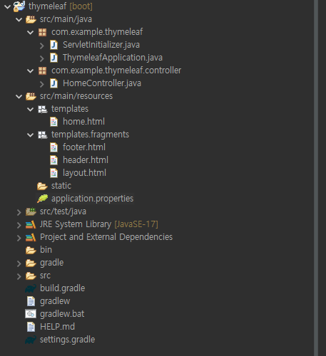 SpringBoot + Thymeleaf Layout 설정