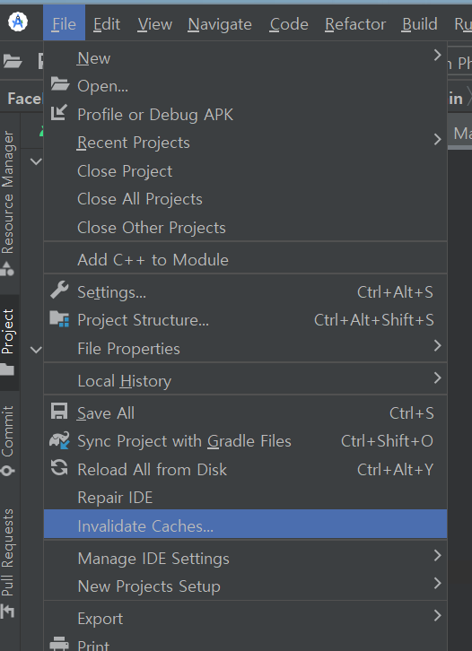 [android studio] multiple build operations failed 오류 해결