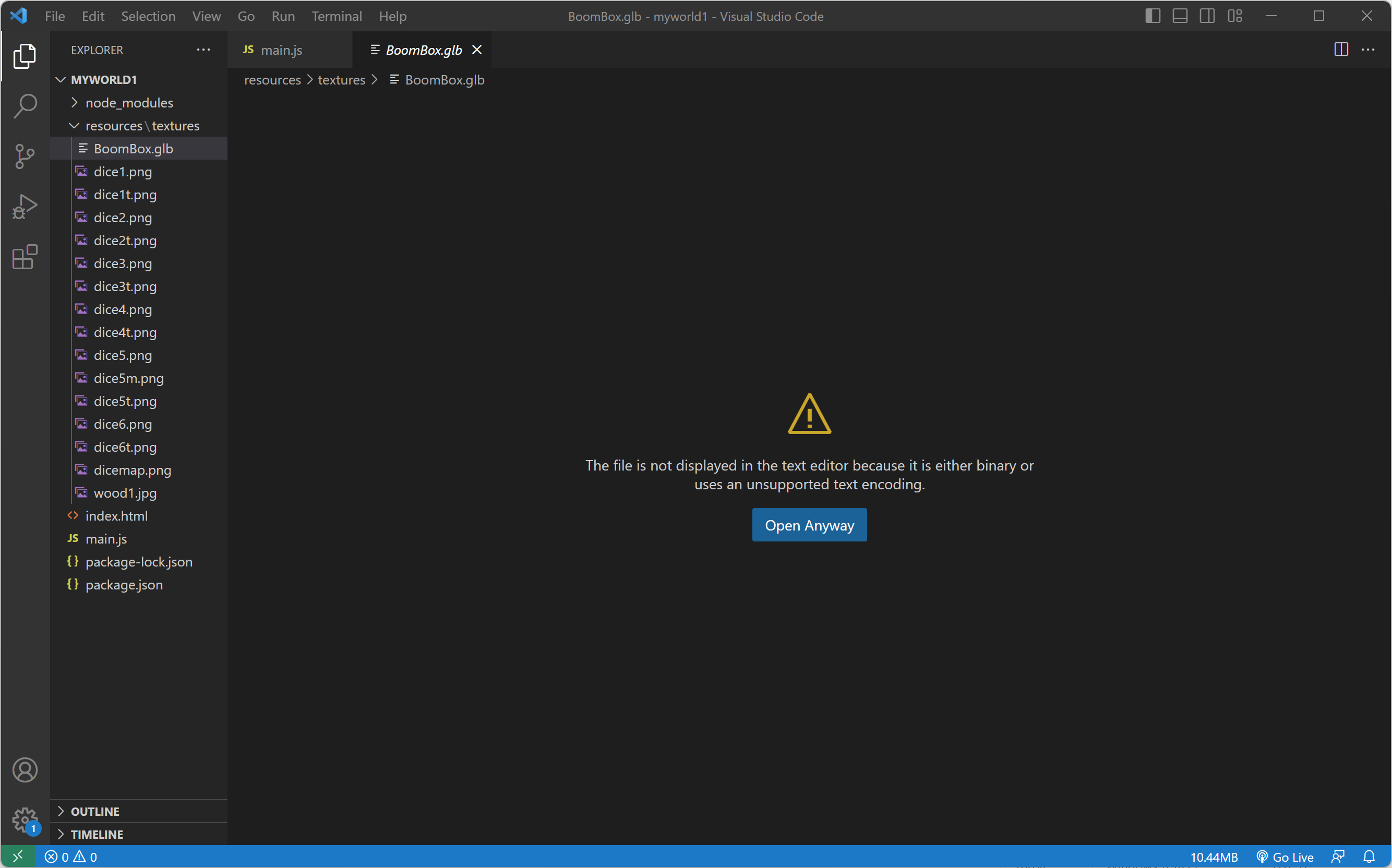three.js 3D 모델 불러오기(glTF 파일 로드) - GLTFLoader