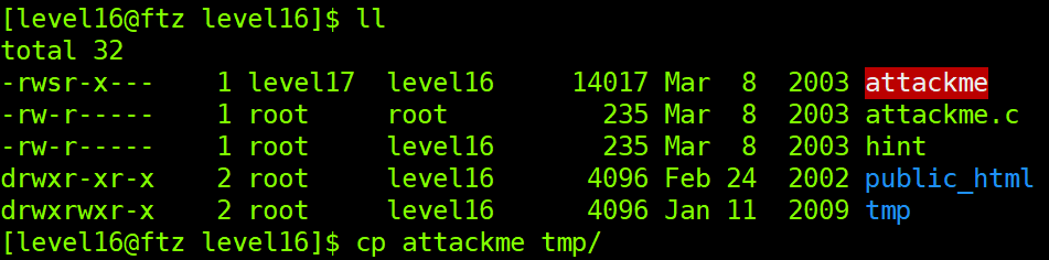 [ftz] hacker school level16 풀이 :: Embedded Software