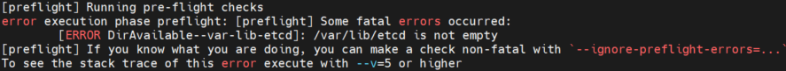 에러 Kubernetes Kubeadm Init Error If You Know What You Are Doing You Can Make A Check Non Fatal