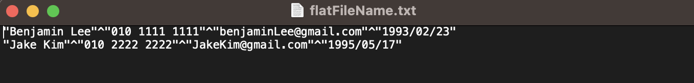 json을 flat(parameter-delimiter)파일로 변환하기(json 파싱)