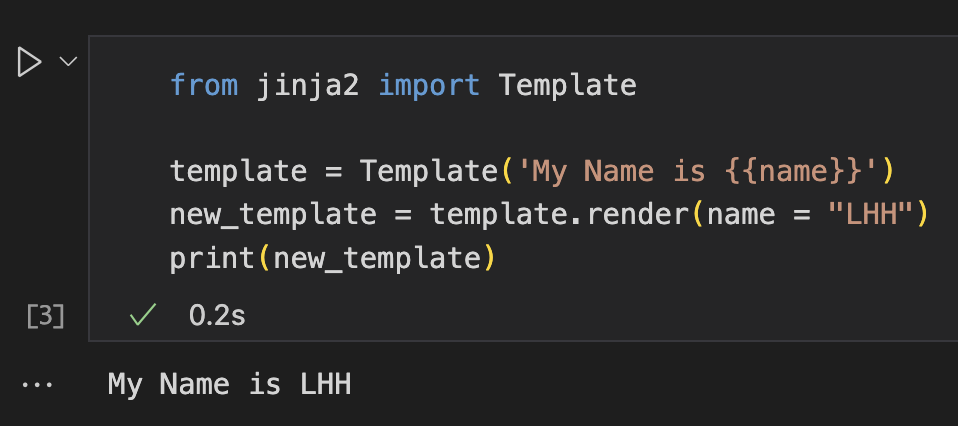 [Python] Jinja 템플릿