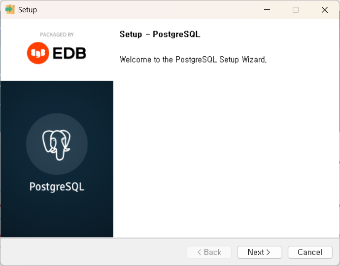 Windows Os 환경에서 Postgresql 설치하기