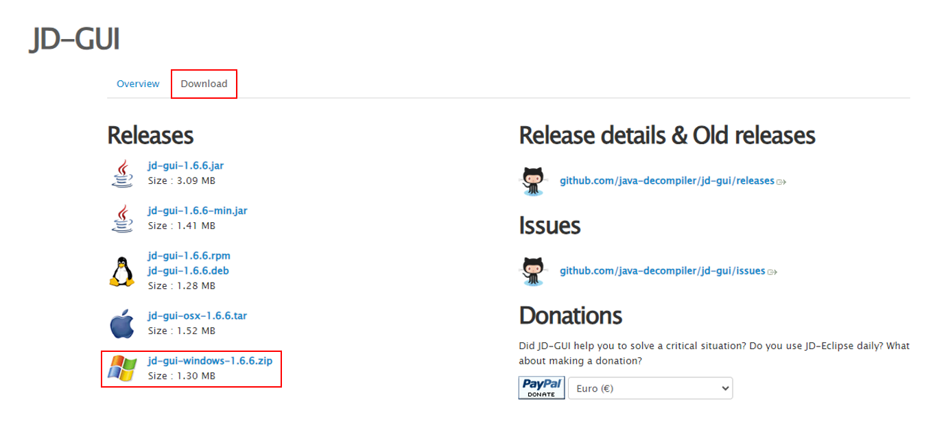 자바 디컴파일러 JD-GUI 사용 방법 (.jar, .class 파일)