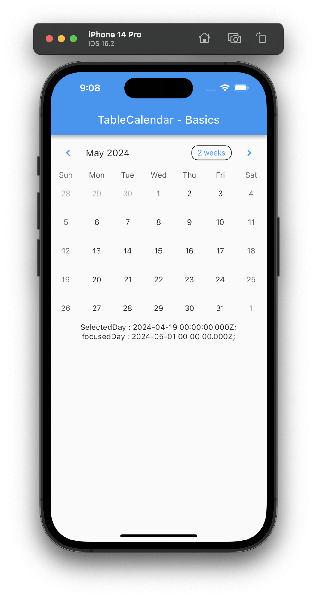[Flutter] table_calendar 패키지로 Calendar 구현하기