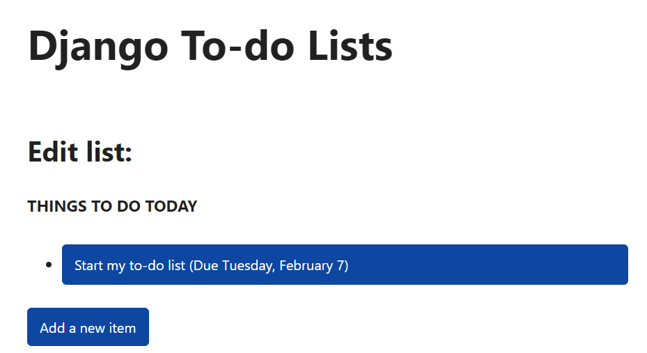 [django] TODO LIST 웹 앱 만들기 실습
