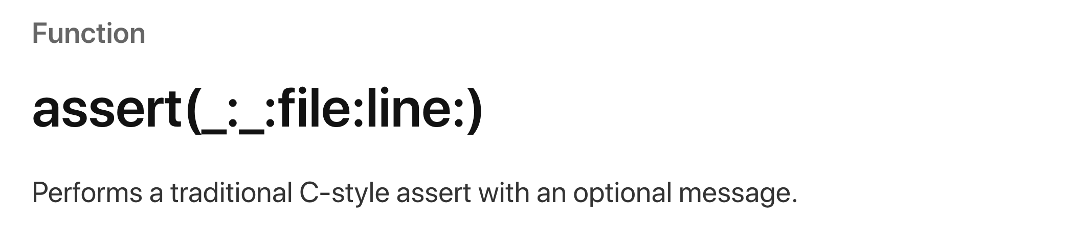 iOS 스위프트 메서드 문법, assert 특징 및 사용방법