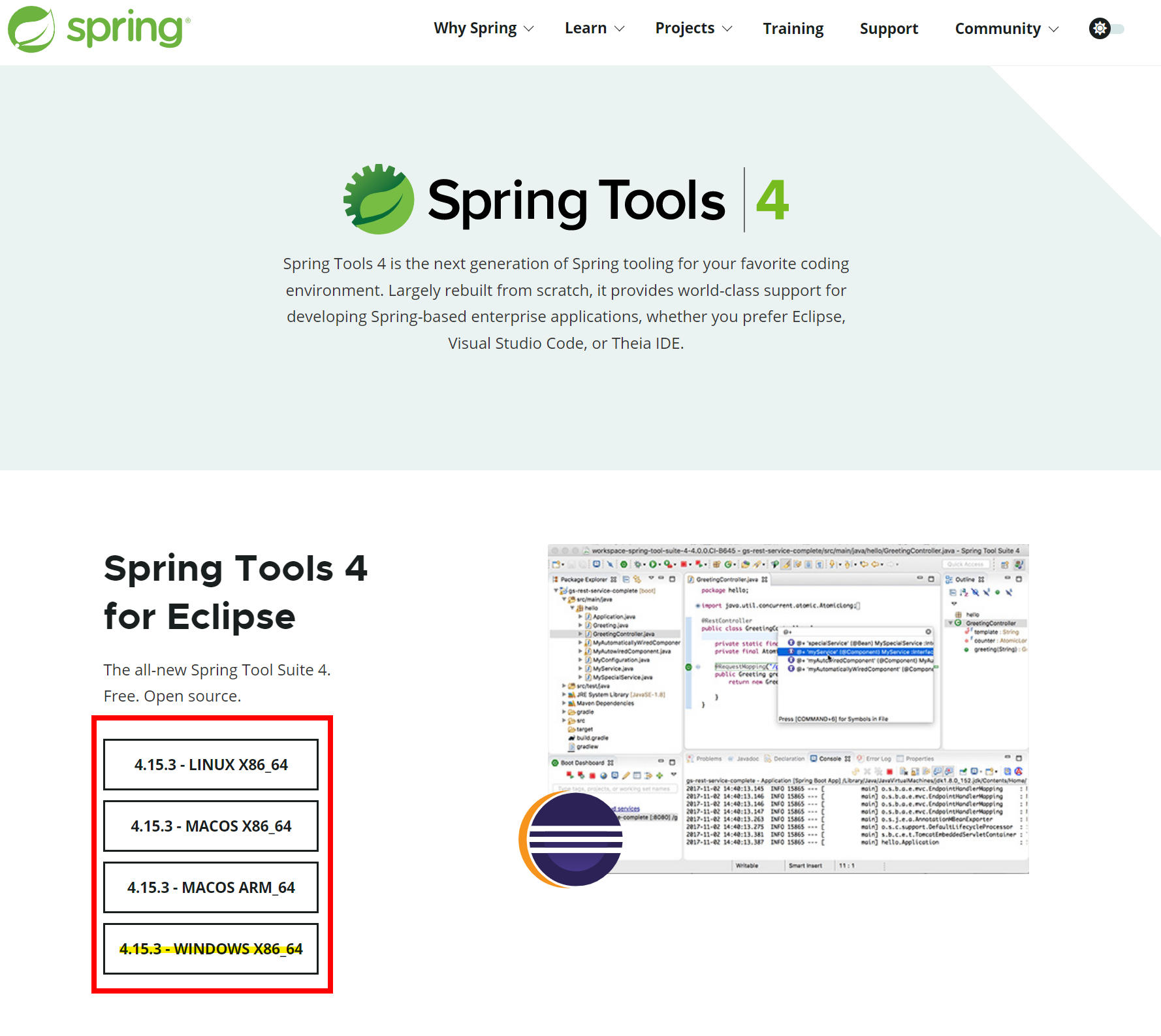 [스프링] STS(Spring Tool Suite) 4 통합개발환경 설치