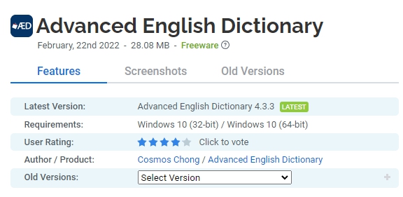 Advanced English Dictionary 무료 다운로드