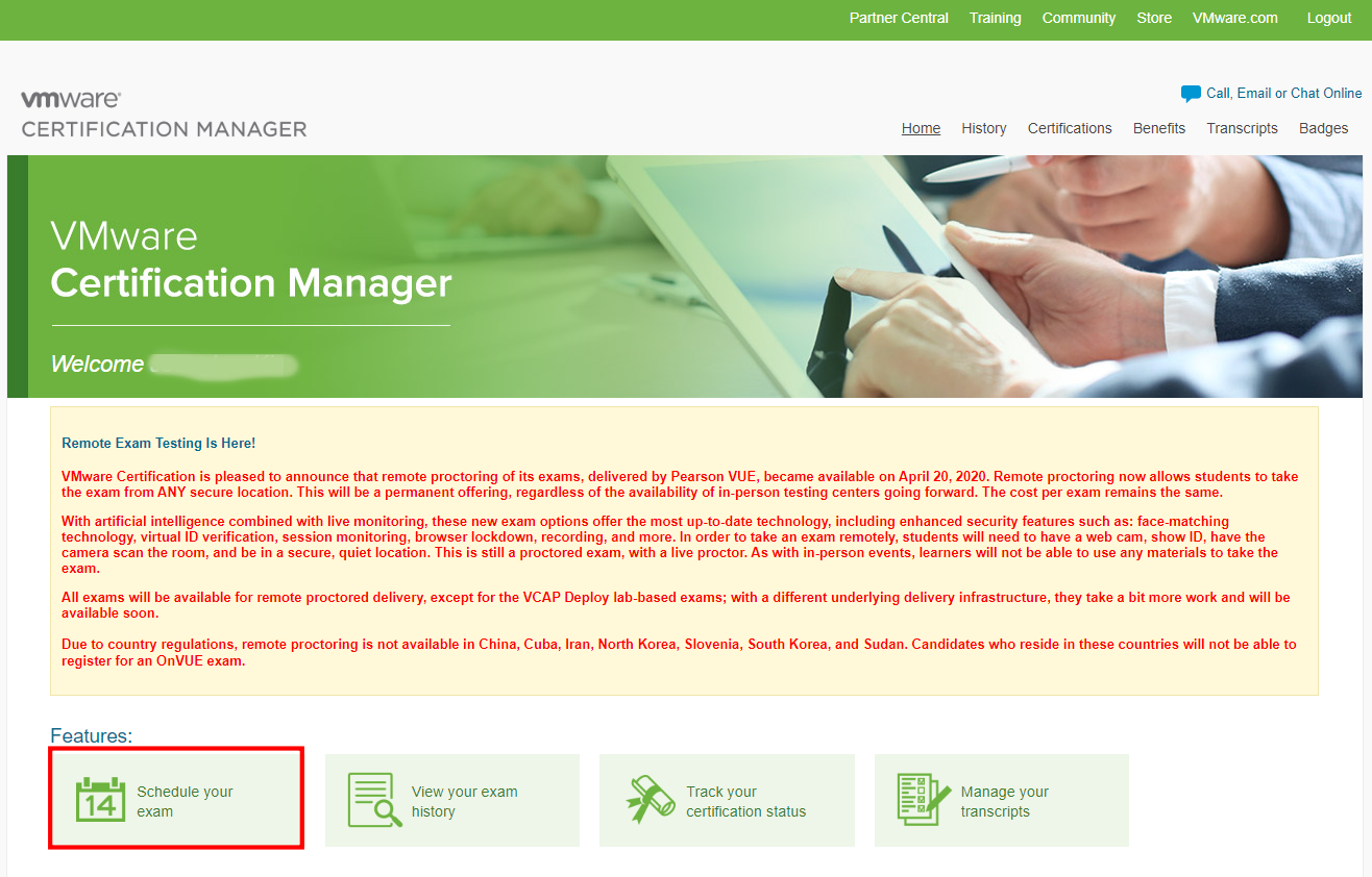 2022년 VCP-NV 접수 해보자II (피어슨뷰)