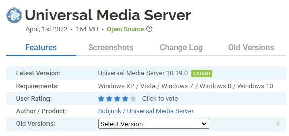 Universal Media Server 무료 다운로드