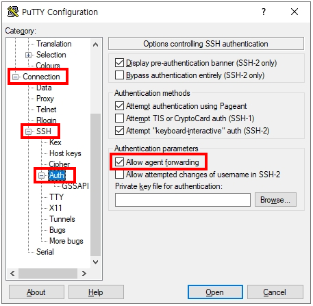 PuTTY | Permission denied (publickey,gssapi-keyex,gassapi-with-mic) 해결
