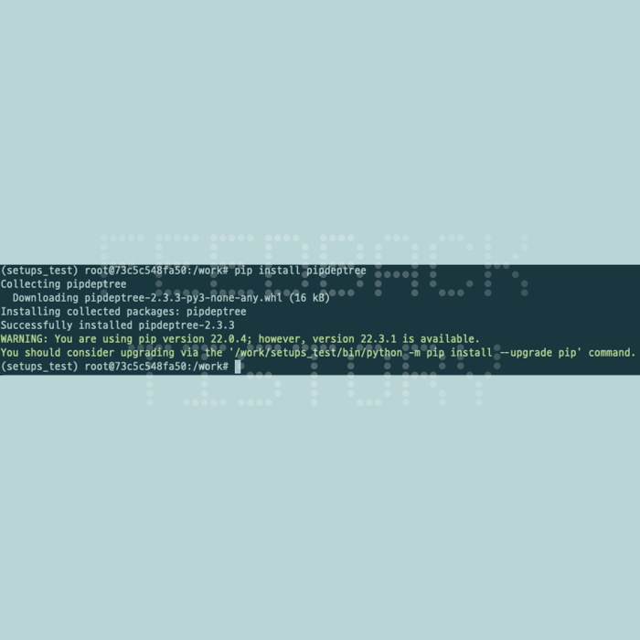 python 패키지 dependecy 확인하기
