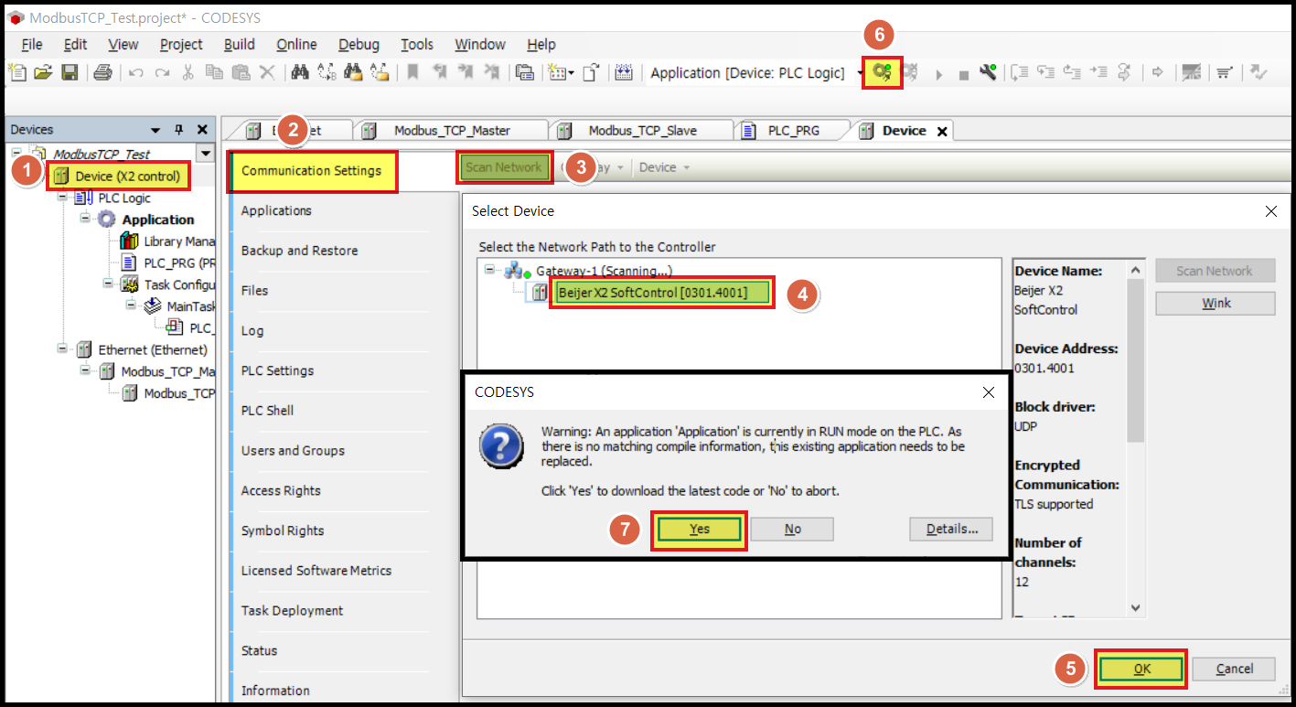 Codesys Modbus Tcp Master Client 설정방법 5241
