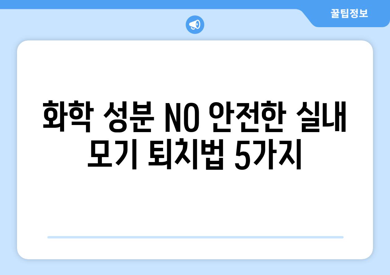 건강을 우선시한 실내 모기 퇴치 천연 And 안전한 방법 5가지 모기 퇴치 천연 모기약 안전한 모기 퇴치법