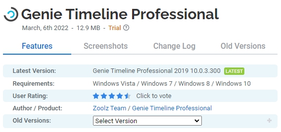 Genie Timeline Professional 무료 다운로드