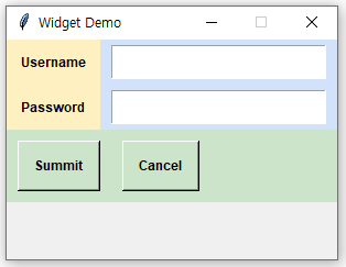 (Tkinter - Basic) Chapter 8. Frame (프레임) — PYLIFE