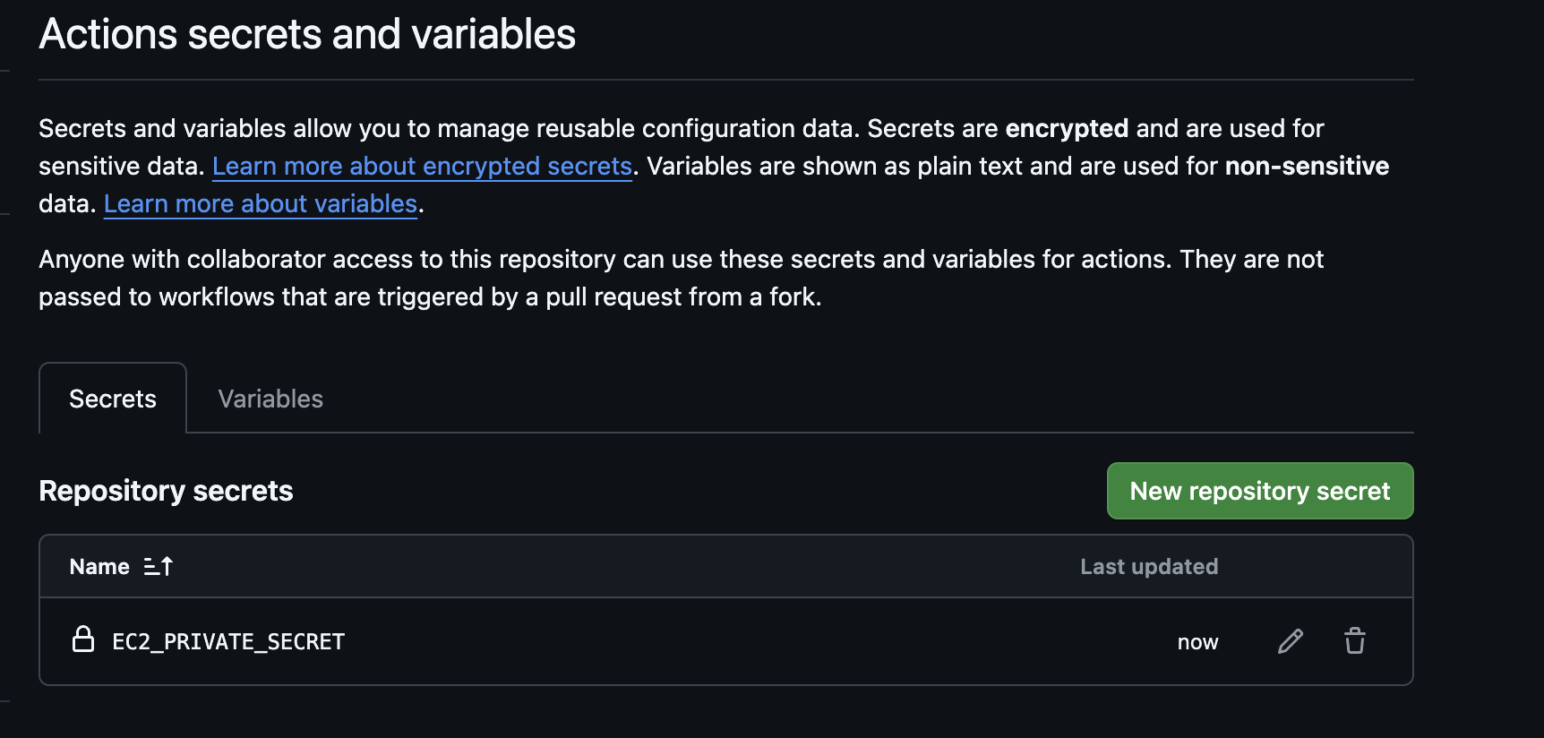 [github action| AWS] .pem key secret setting , EC2 접속 | Mac