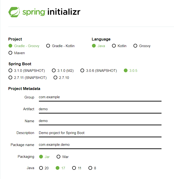 Spring Initializr 에서 선택한 자바 버전은 어떤 의미일까? - Nahwasa