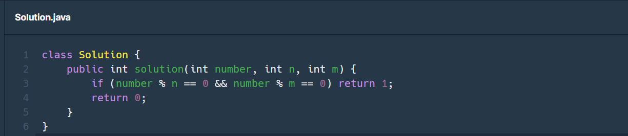 ReviewCoding :: [프로그래머스/Java] Lv.0 공배수