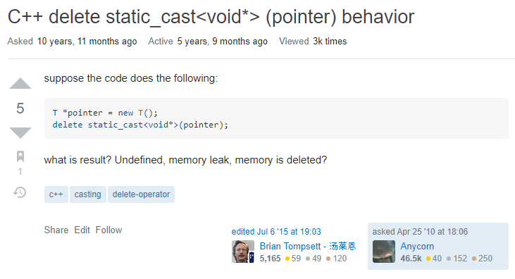 void* or LPVOID 타입에 대한 delete :: Simple in Complex with Simple
